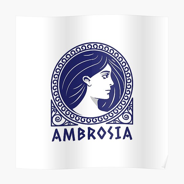 "Ambrosia Greek god mythology " Poster by sreckov-desig | Redbubble