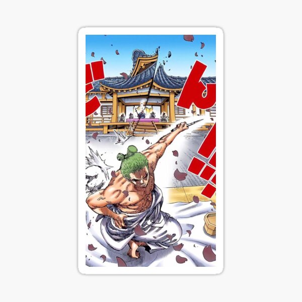 "roronoa zoro" Sticker by animervd1 | Redbubble