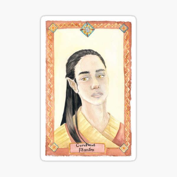 "Young Feanor court portrait" Sticker by NuxDD | Redbubble