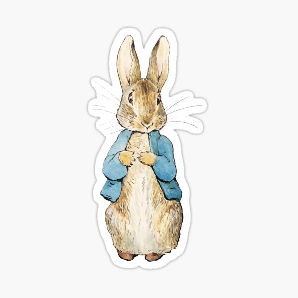 "Peter Rabbit" Sticker by RickE | Redbubble