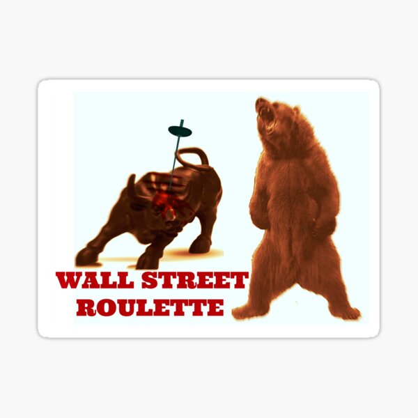 "WALL STREET ROULETTE" Sticker for Sale by DMEIERS | Redbubble