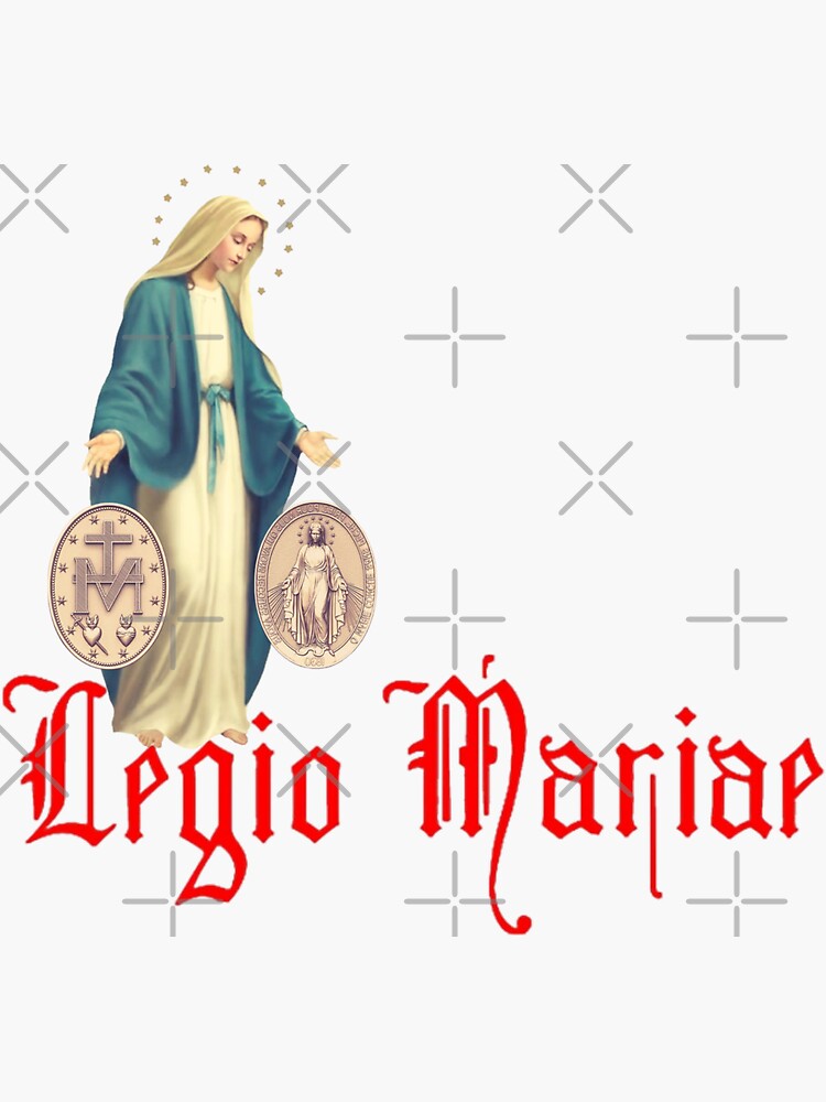 "Legion of Mary, Marijina Legija, Legio Mariae" Sticker for Sale by ADMG | Redbubble