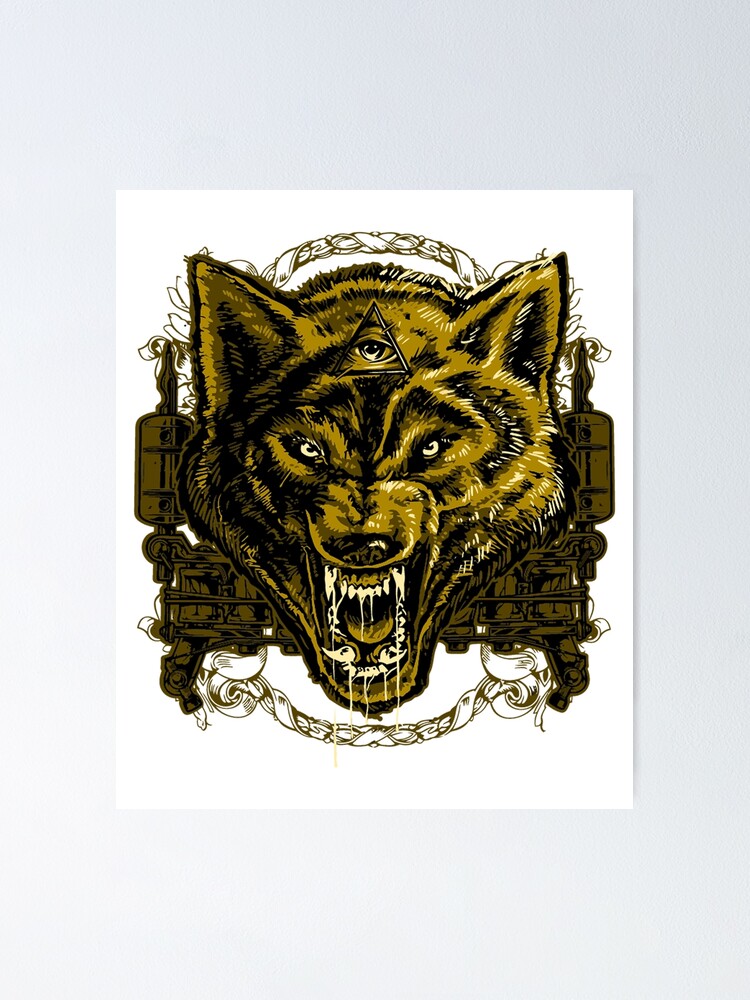 "growling mouth open " Poster for Sale by Hartics | Redbubble