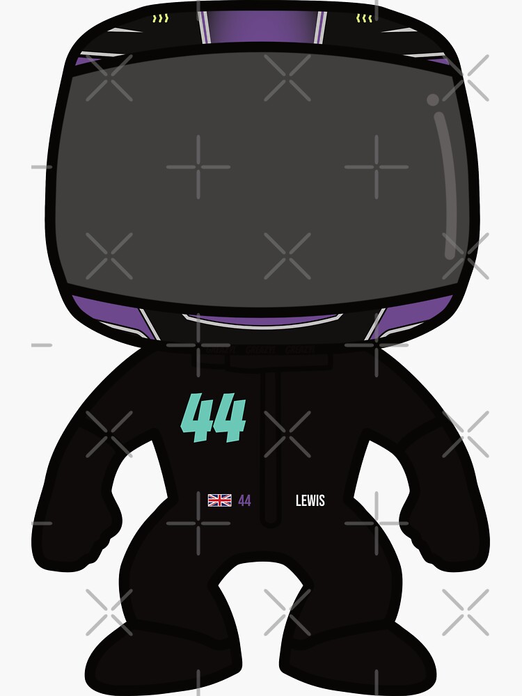 "Lewis Hamilton Custom Bobblehead - 2022 Season" Sticker by GreazyL ...