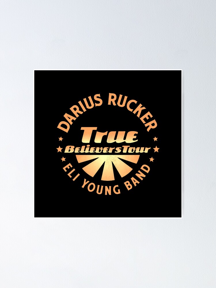 "darius rucker best of album tour logo band" Poster for Sale by ...