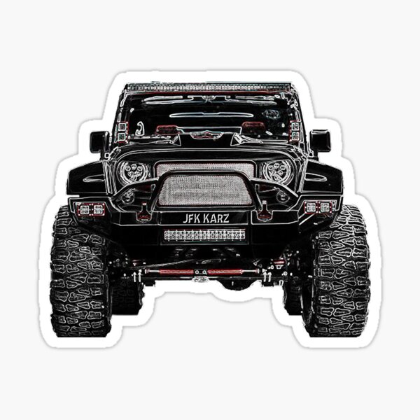"Jeep Wrangler Jeep Wrangler Sport Front View" Sticker by PelletierJess ...