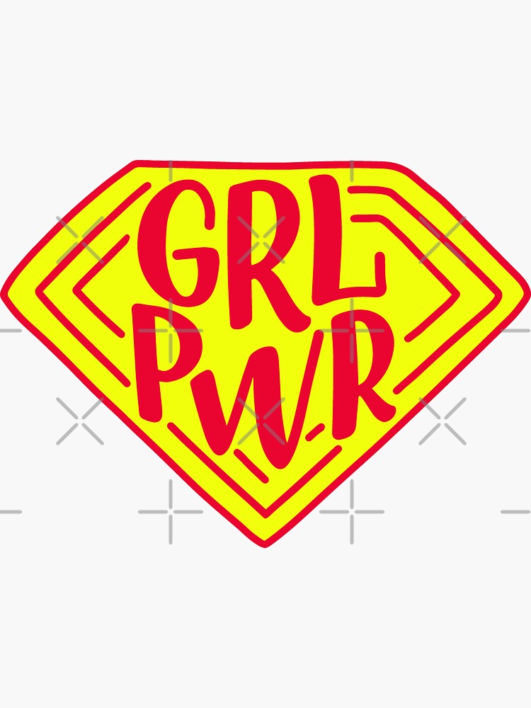 "GRL PWR (Girl Power)" Sticker for Sale by jillatjasper | Redbubble