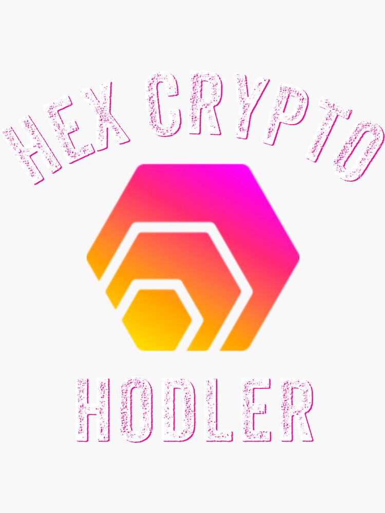 "Hex Crypto, Hex Coin, Hex Token, Hex Logo" Sticker by NicholasApparel ...
