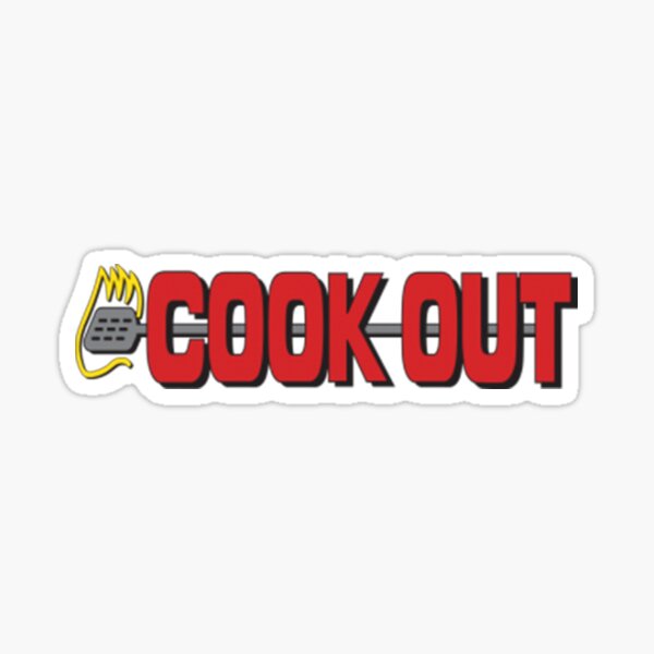 "Cook Out Restaurant Logo" Sticker for Sale by icecoconut | Redbubble