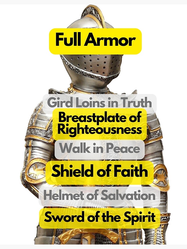 "Full Armor Verse Protection Spiritual Power" Poster by TMWInnovations ...