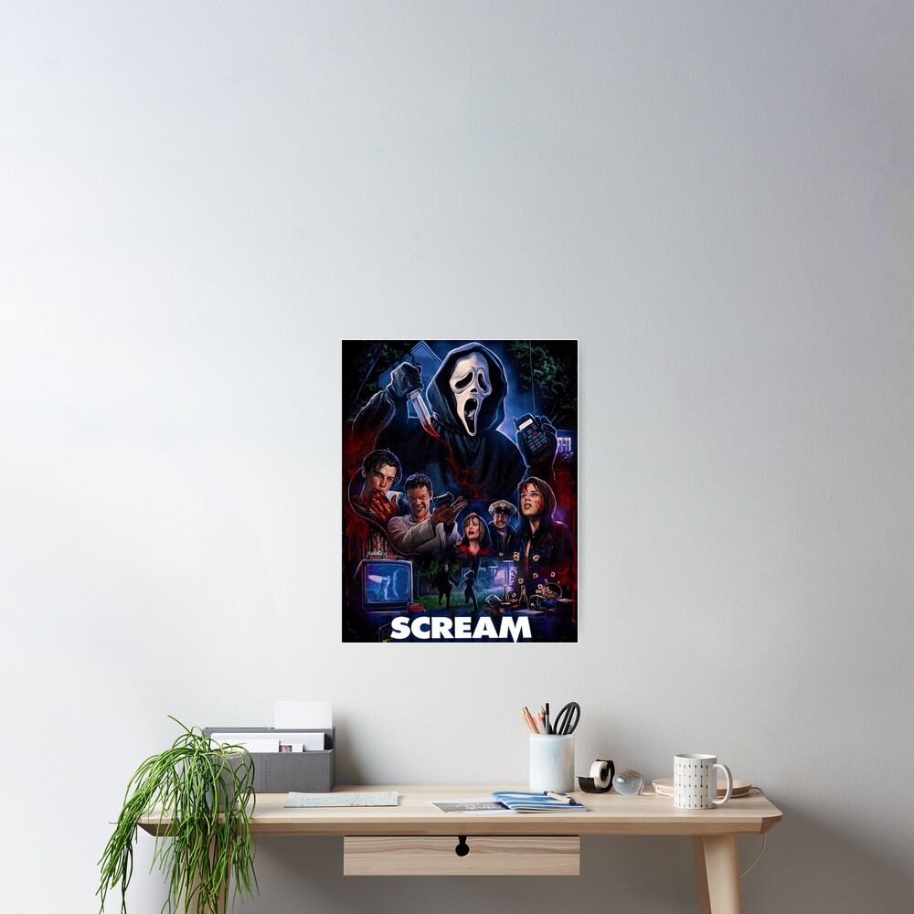"The scream movie poster" Poster for Sale by stevensmaya | Redbubble