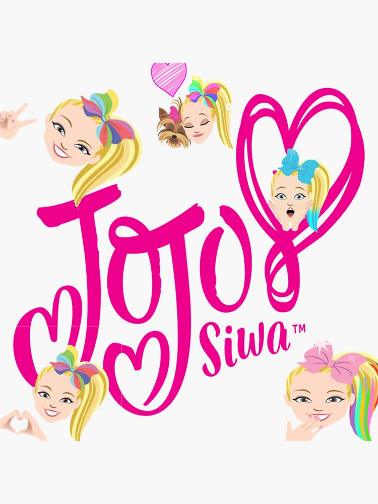 "jojo siwa s, Masks, backpack, Aprons, Mugs, " Sticker by ItMadeGreat ...