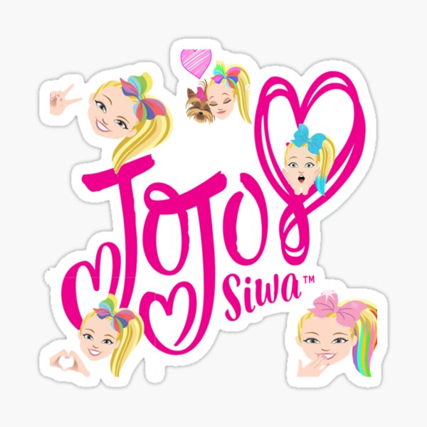 "jojo siwa s, Masks, backpack, Aprons, Mugs, " Sticker by ItMadeGreat ...