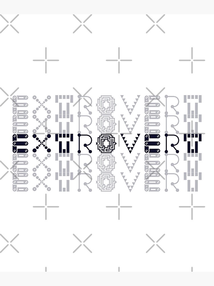 "Extrovert Personality" Poster for Sale by introvrtdstuff | Redbubble