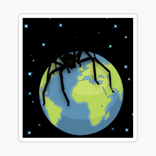 "spider world" Sticker for Sale by DNI3IN | Redbubble