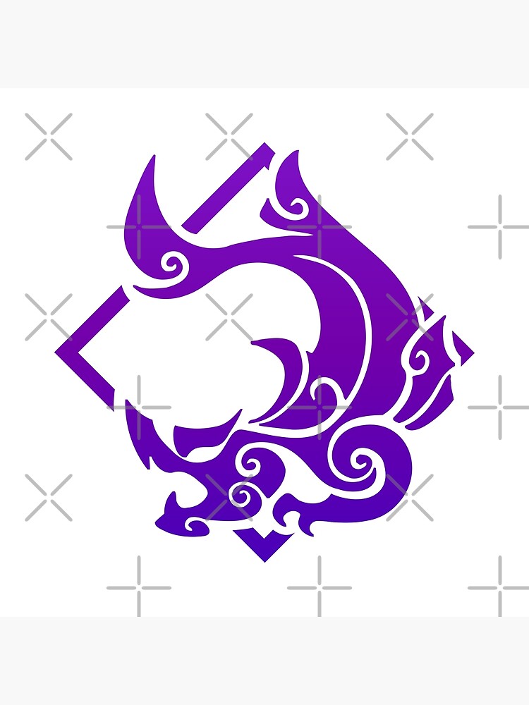 "Genshin Impact Beidou Emblem" Art Print for Sale by GachaSlave | Redbubble