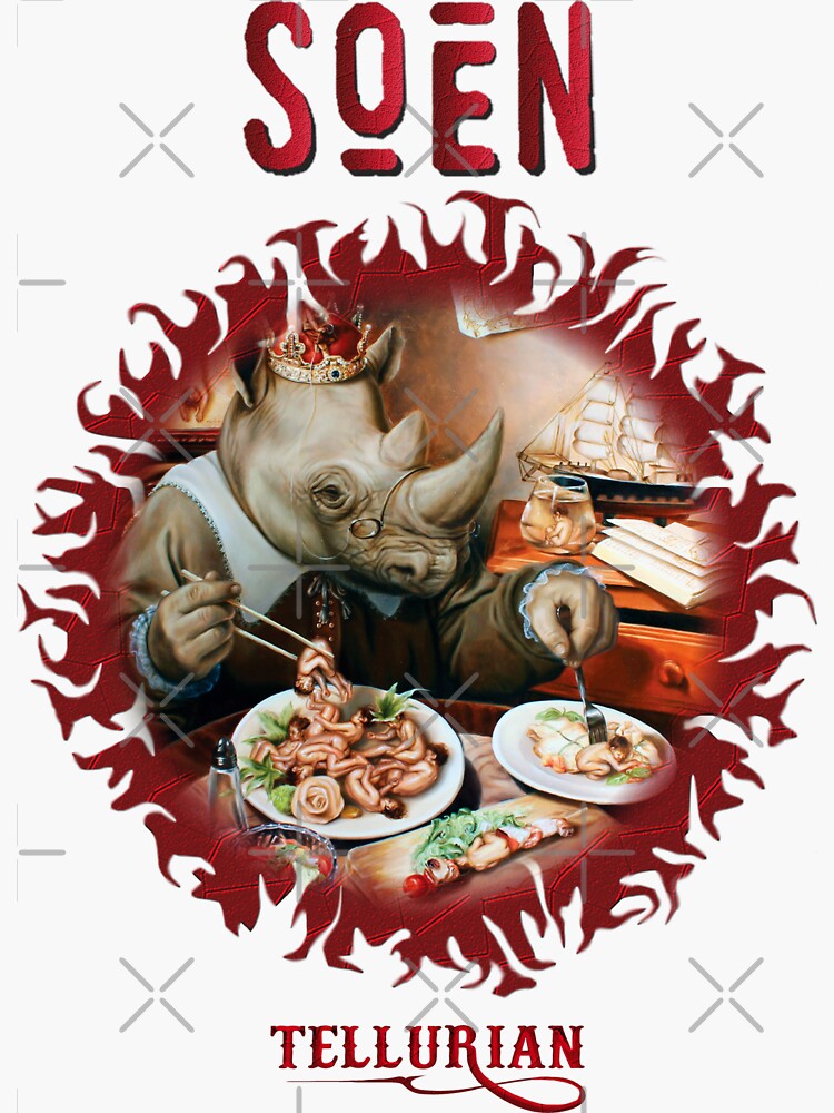 "Soen, Tellurian, Disco Logo." Sticker by feria-e | Redbubble