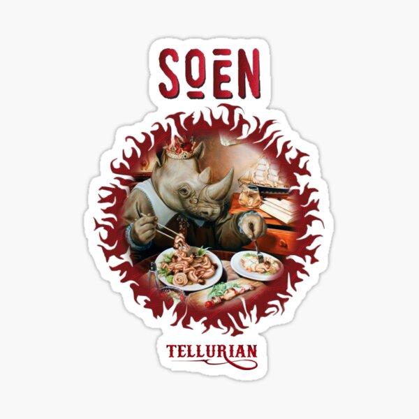 "Soen, Tellurian, Disco Logo." Sticker by feria-e | Redbubble