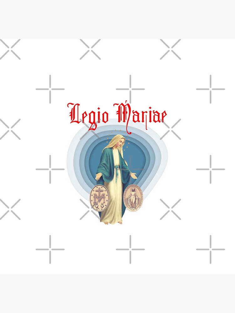 "Legion of Mary, Marijina Legija, Legio Mariae" Pin for Sale by ADMG | Redbubble