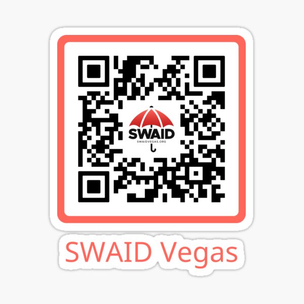 "SWAID QR sticker " Sticker by SWAIDVegas | Redbubble