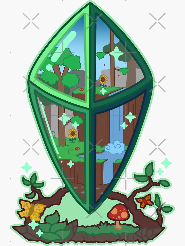 "Forest Pylon" Sticker by fluxxvector | Redbubble