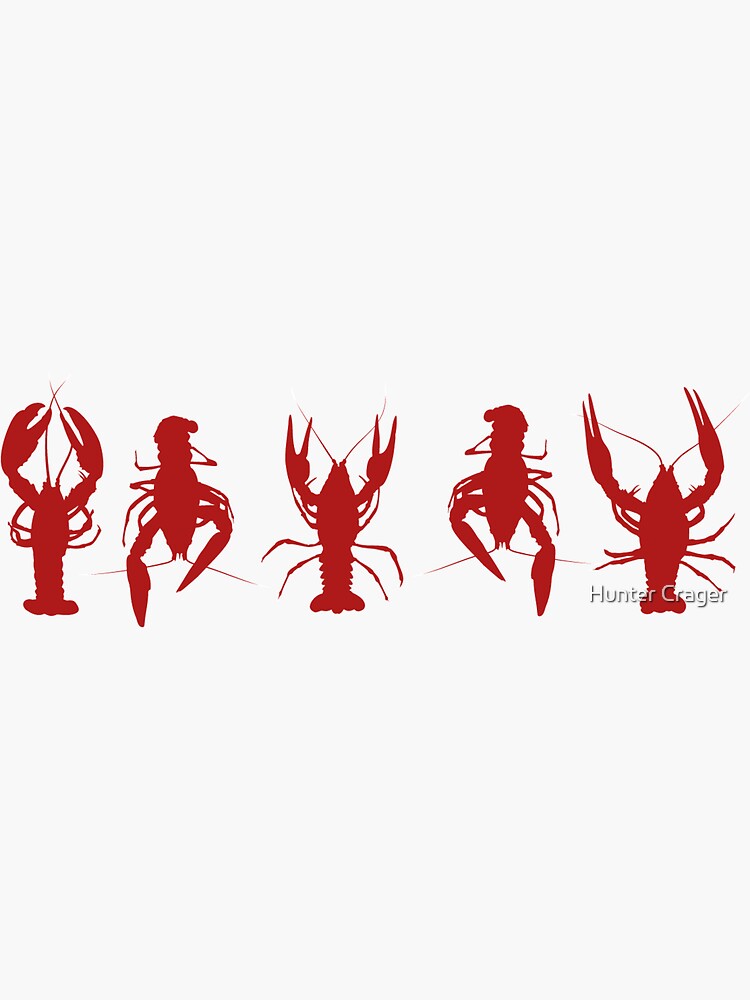 "Crawfish" Sticker for Sale by H19Designs | Redbubble