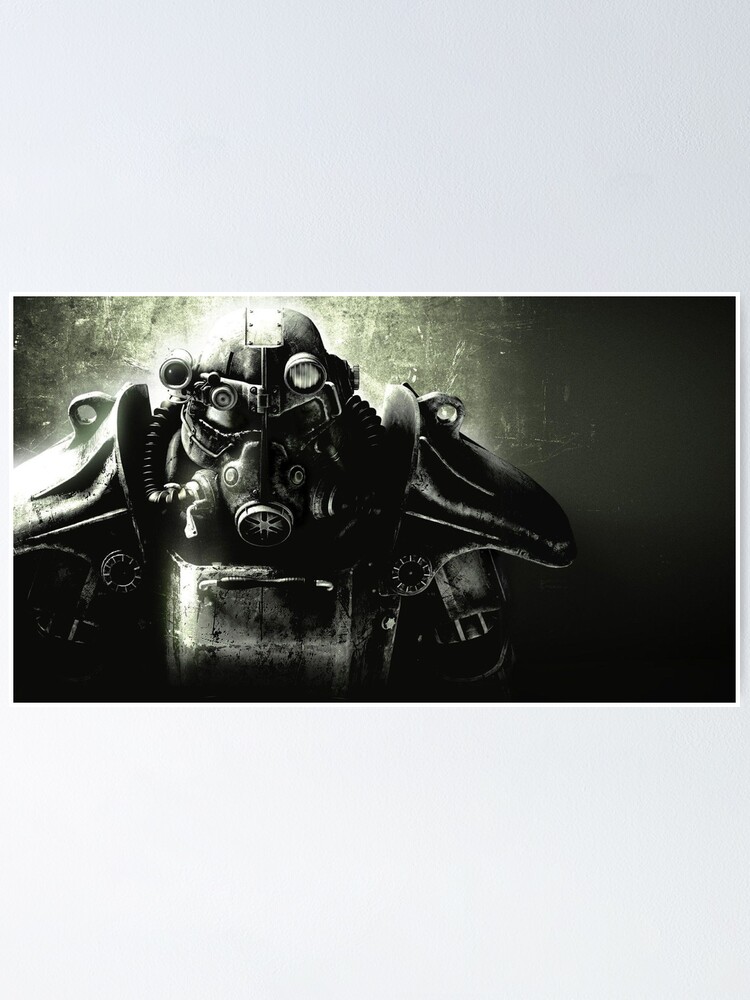 "Fallout 3 Power Armour Art " Poster for Sale by Fallout76ers | Redbubble