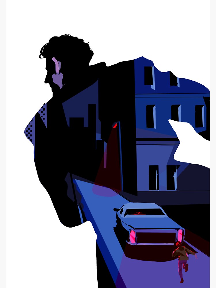 "Chasing tail lights" Sticker by Eggery | Redbubble