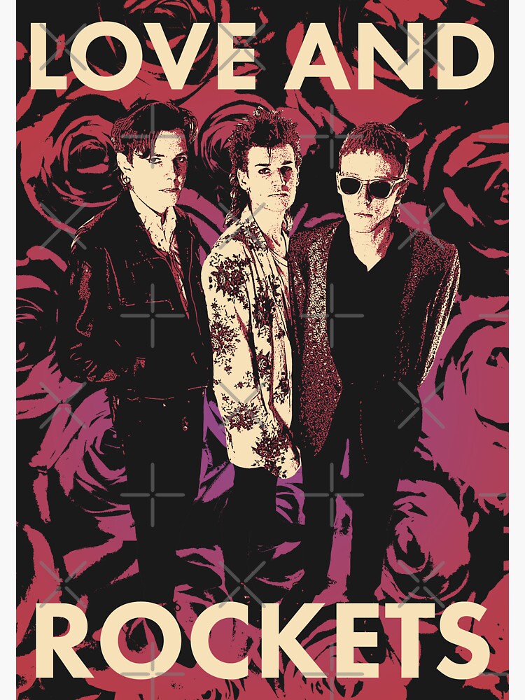 "Love And Rockets Band" Sticker for Sale by eyepoo | Redbubble