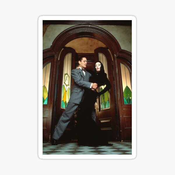 "Gomez and Morticia Addams " Sticker for Sale by freakydutchkid | Redbubble