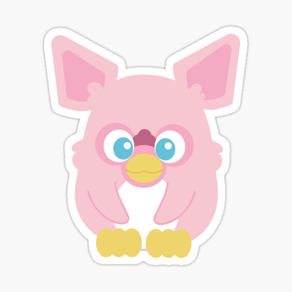 "Fluffy Furby" Sticker by Morgan-Bug | Redbubble