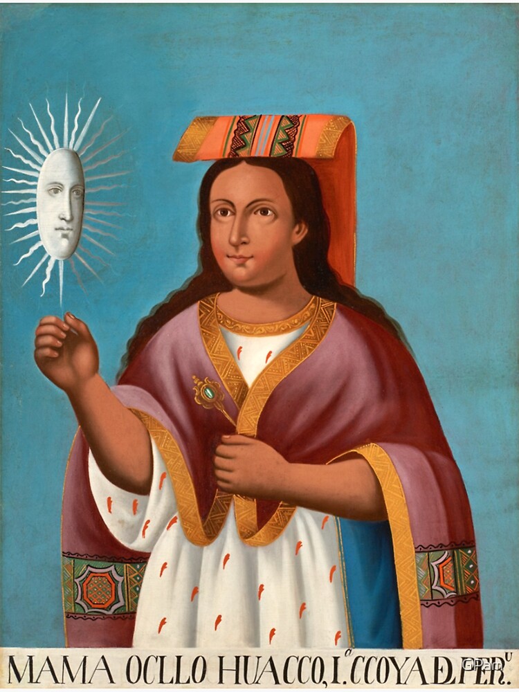 Pegatina «Mama Ocollo Huacco I Ccoya del Perú - Marco Chillitupa Chávez» de GPam | Redbubble