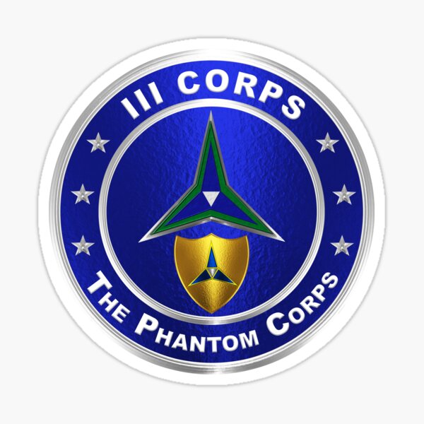 "III Corps Phantom Corps" Sticker by SoldierAlways | Redbubble