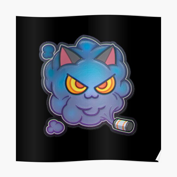 "Evil Smoke Ghost" Poster for Sale by si3iy | Redbubble