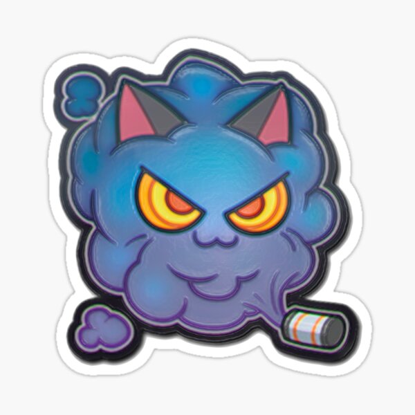"Evil Smoke Ghost" Sticker by si3iy | Redbubble