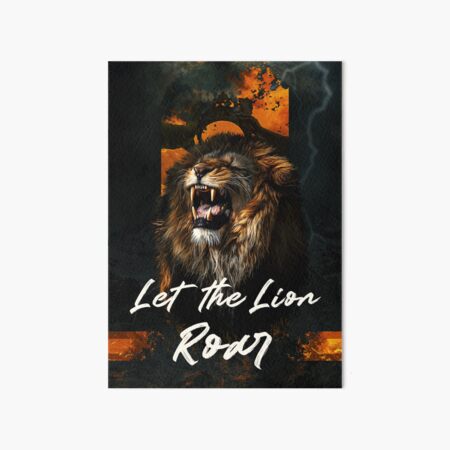 "Roaring Lion - inspiring Christian design" Art Board Print for Sale by ...