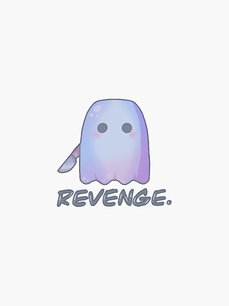"Revenge Ghost" Sticker by radwithlove | Redbubble