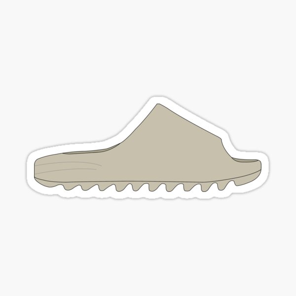 "Adidas Yeezy Slide Pure" Sticker by LowPolyStyle | Redbubble