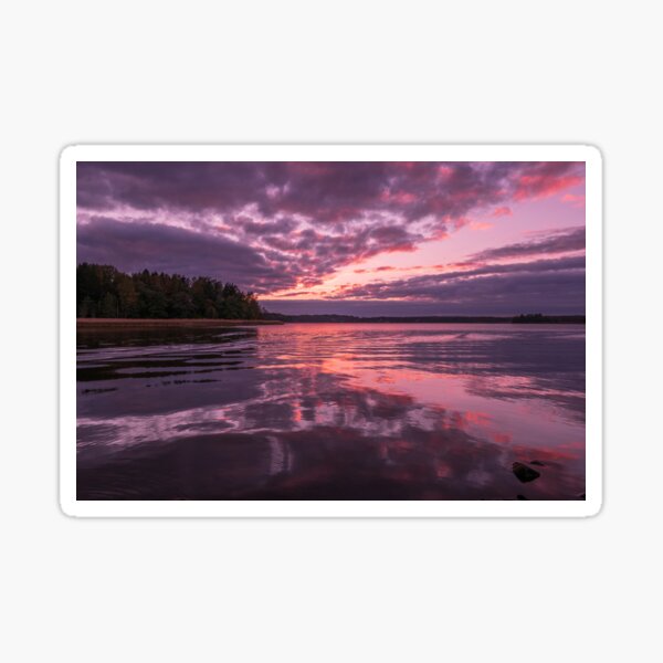 "Red Sunset with my family " Sticker by Saidaqqa | Redbubble