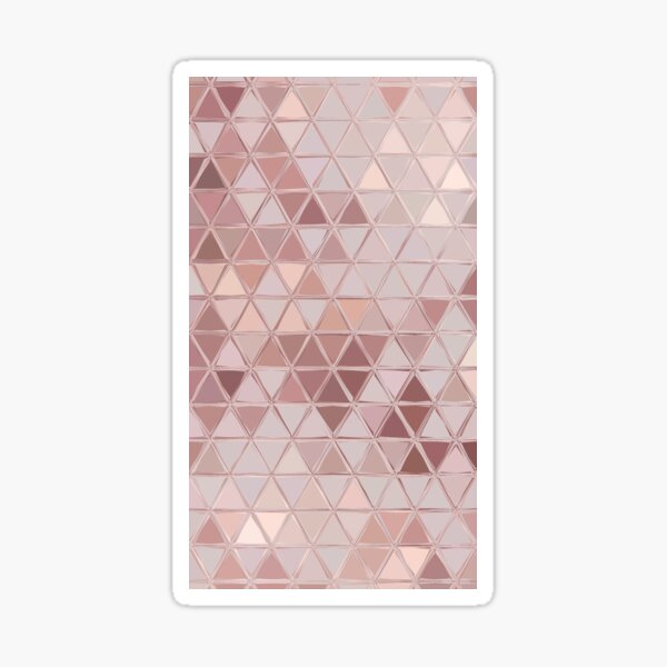 "Modern Abstract Triangle Pattern In Pink" Sticker by Ivankalanova ...