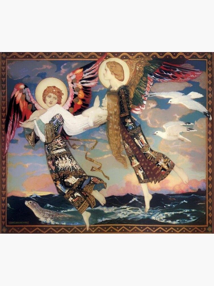 Saint Bride” Angel Art by John Duncan" Sticker by PatricianneK | Redbubble