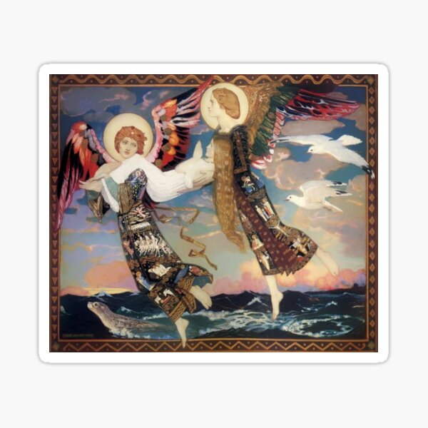 Saint Bride” Angel Art by John Duncan" Sticker by PatricianneK | Redbubble