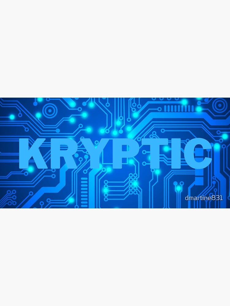"Kryptic Circuit" Sticker by dmartine831 | Redbubble