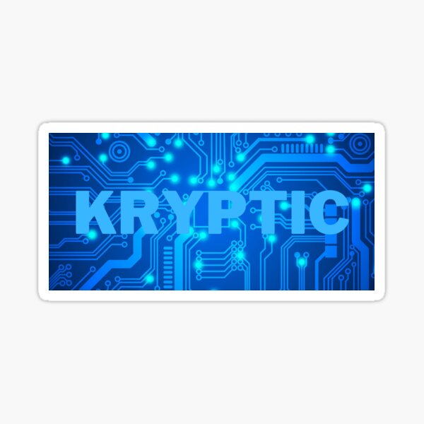 "Kryptic Circuit" Sticker by dmartine831 | Redbubble