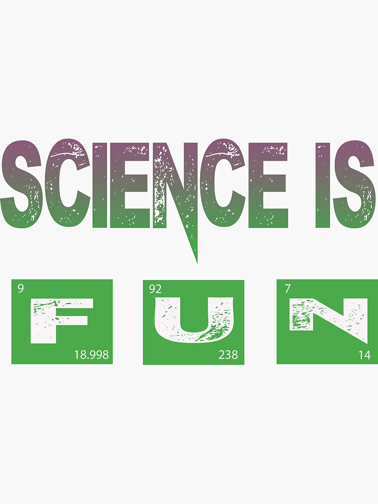 "Science Is Fun" Sticker for Sale by Cleverman | Redbubble
