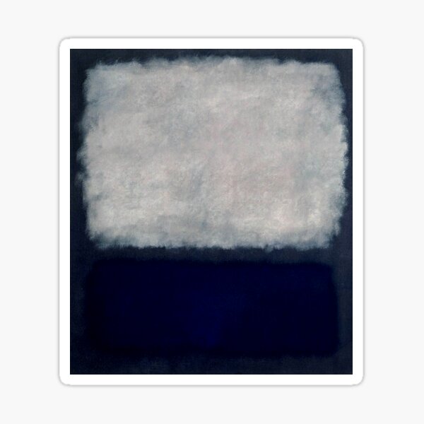 "HD grey and blue Painting of Rothko - Mark Rothko " Sticker by suny ...