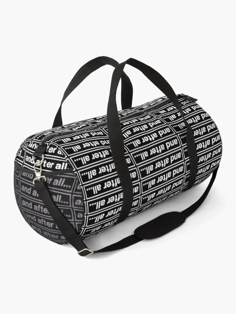 "And After All... (THE ORIGINAL & BEST!) - OASIS Band Tribute - MADE IN THE 90s" Duffle Bag by ...