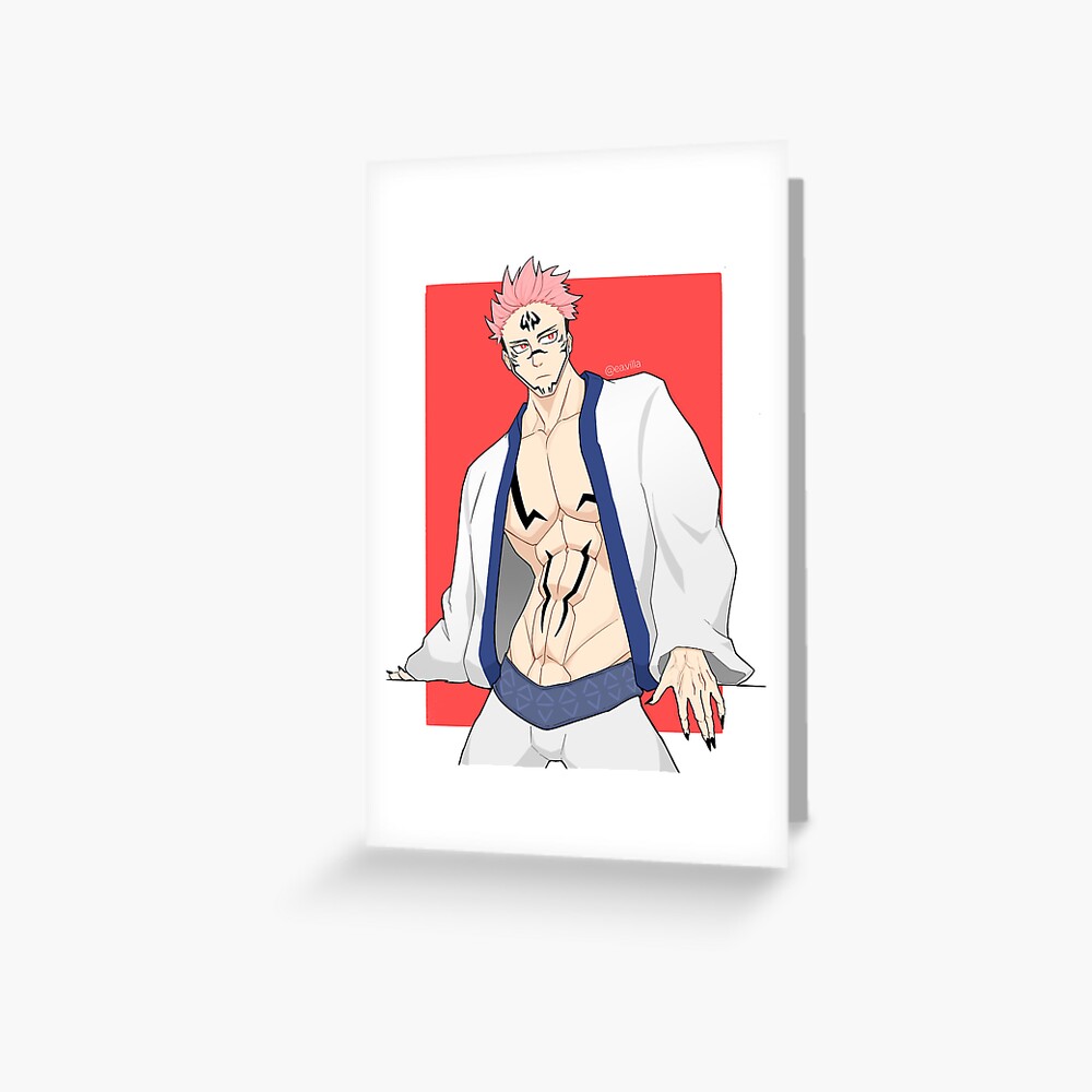 "Jujutsu Kaisen - Ryomen Sukuna Art" Greeting Card by eavilla | Redbubble