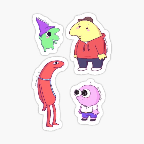 "Smiling Friends" Sticker for Sale by lubbocklight | Redbubble