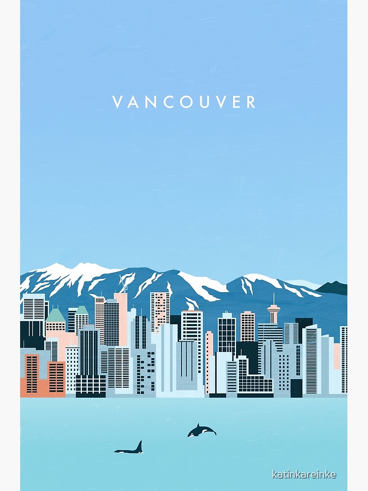 "Vancouver Illustration" Poster by Katinka Reinke | Redbubble